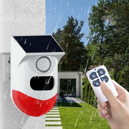 Solar Wireless Home Alarm w motion sensor